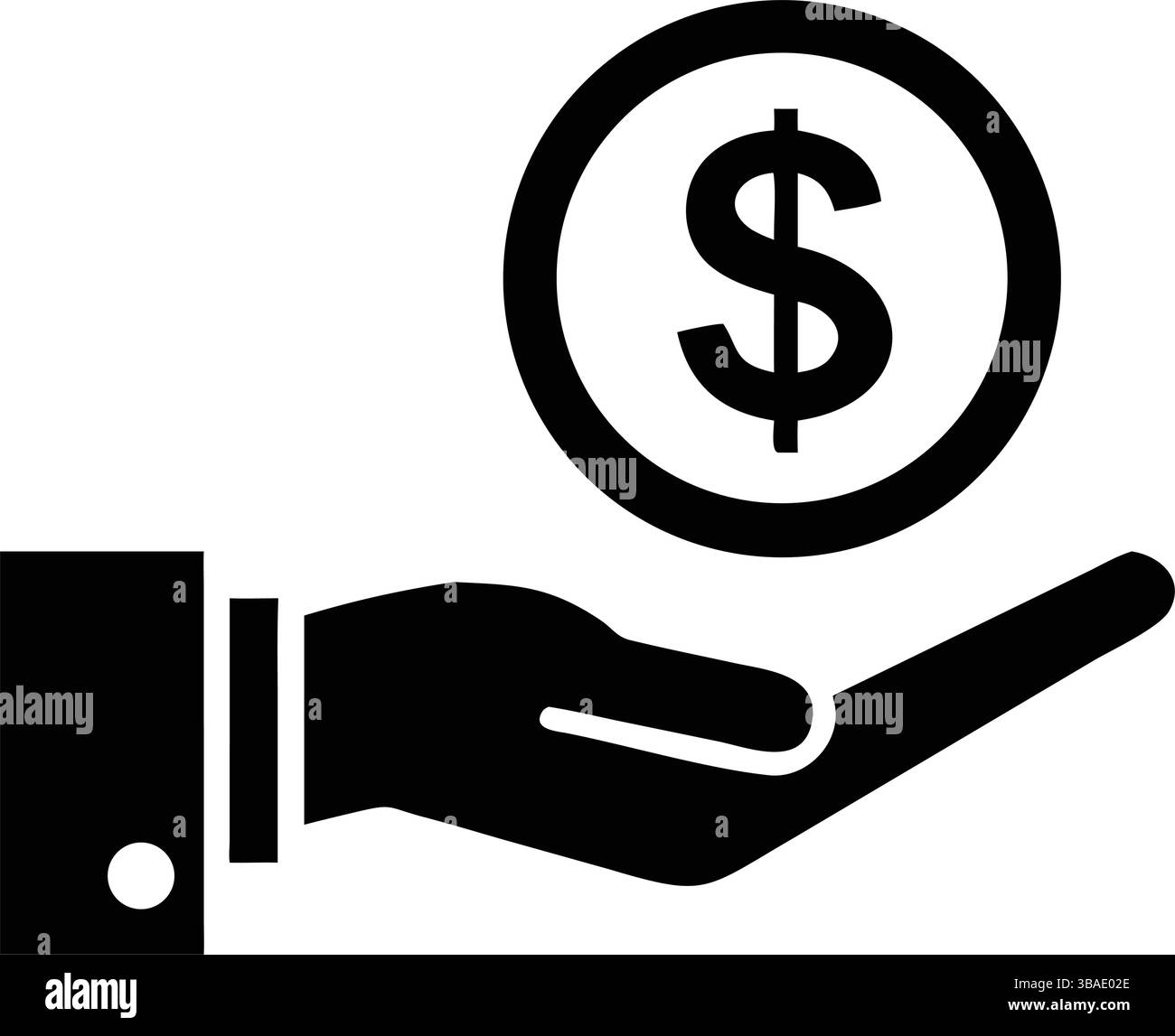 Money Hand Vector Icon Stock Vector Image & Art - Alamy