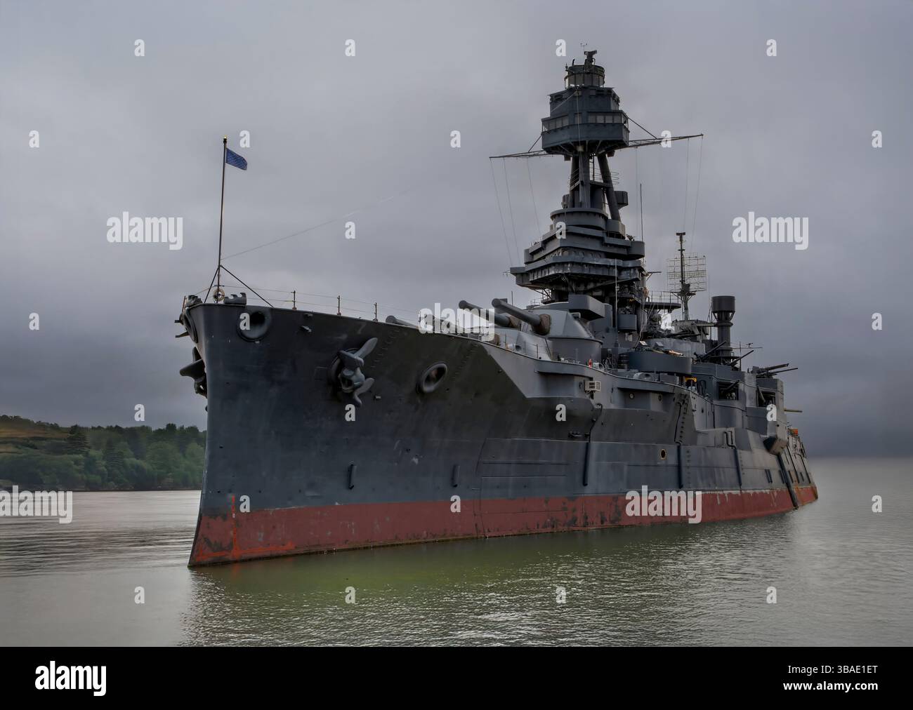 The last surviving dreadnought USS Texas BB-35 Stock Photo - Alamy