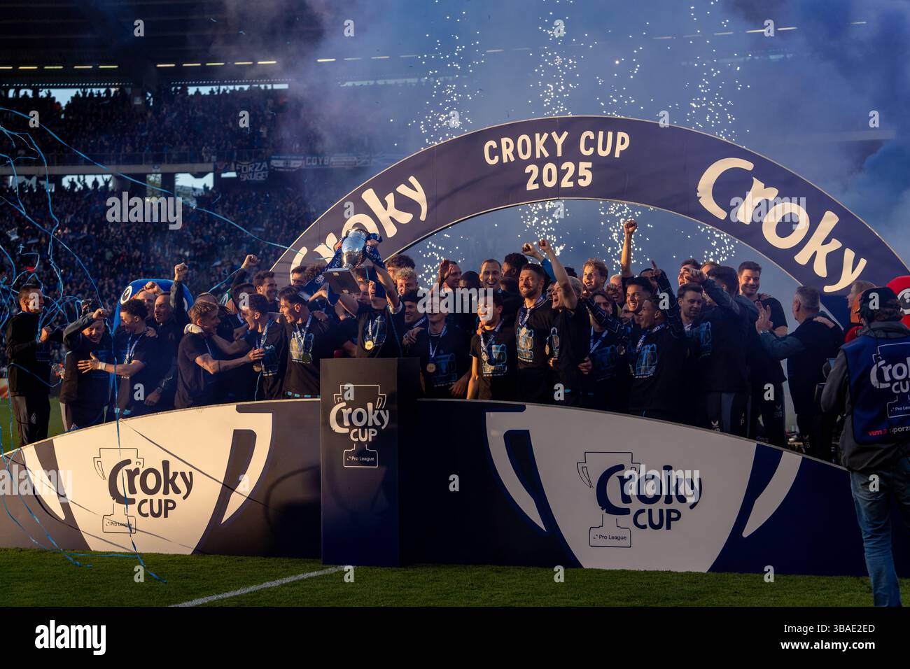 Club Brugge Wins 2025 Croky Cup Final Against Anderlecht Stock Photo ...