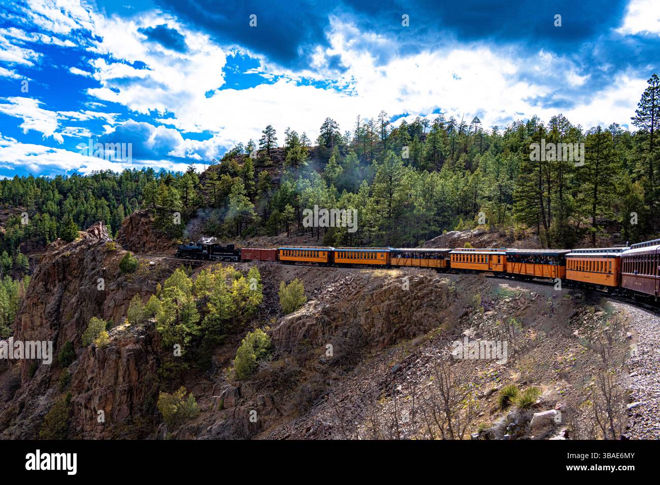 Steam Train Rocky Mountains Silverton Durango Stock Photo - Alamy