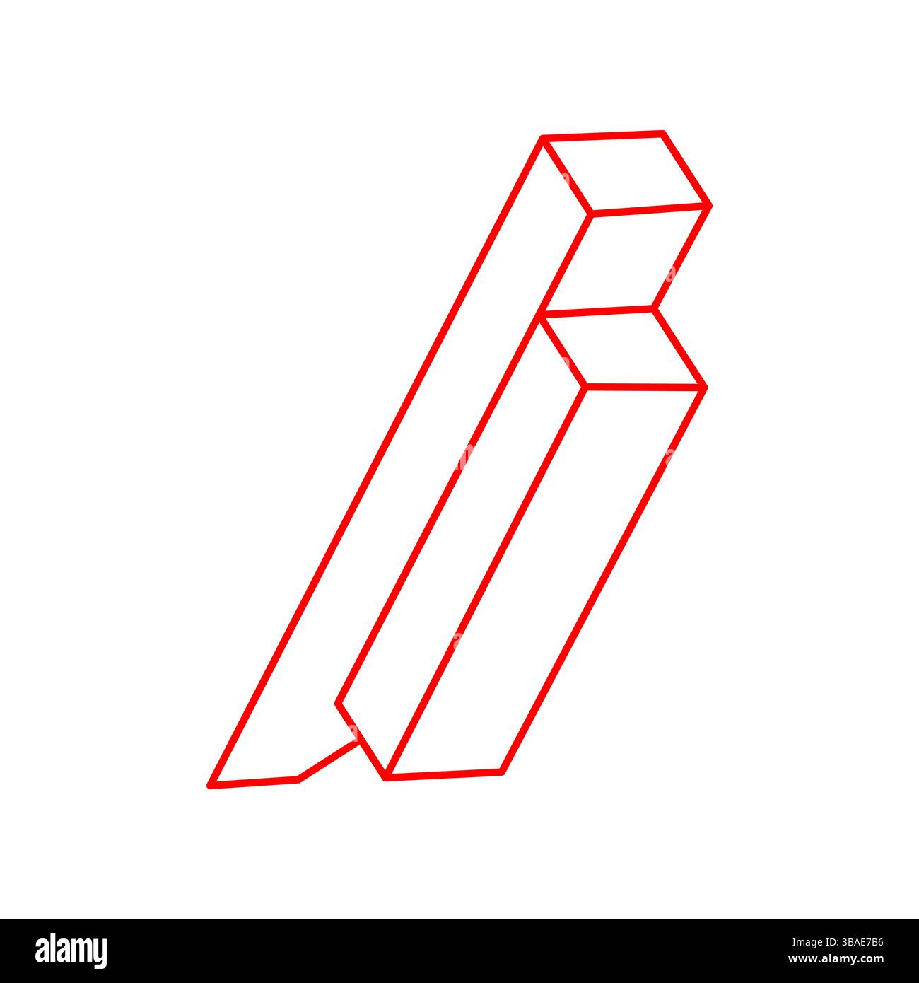 Impossible optical illusion shapes. Optical art objects. Logo. Unreal ...