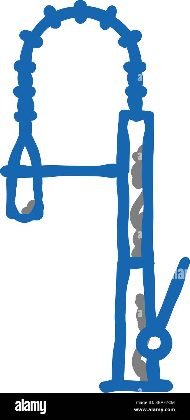 hygiene faucet water doodle icon sketch vector. hygiene faucet water ...