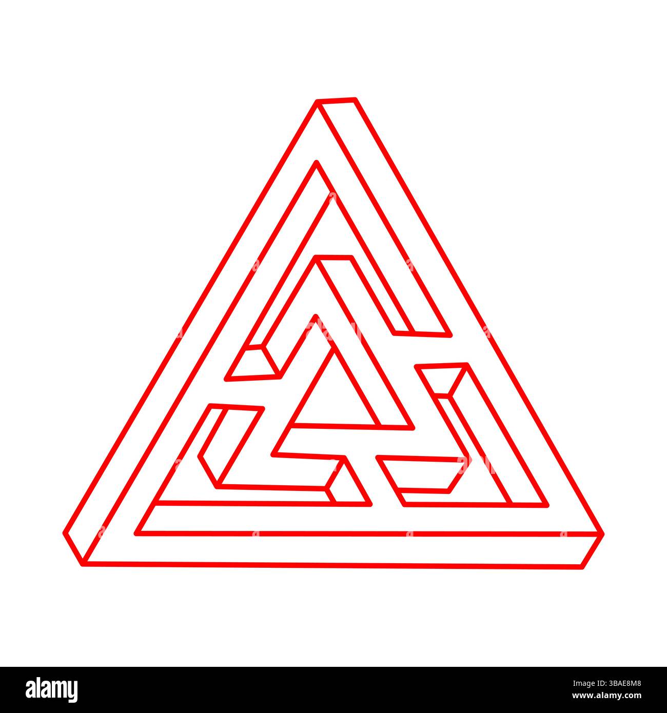 Impossible optical illusion shapes. Logo. Optical art objects ...