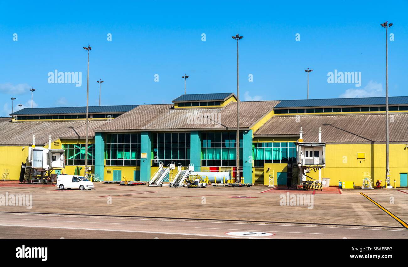 Terminal building of Piarco International Airport near Port of Spain ...