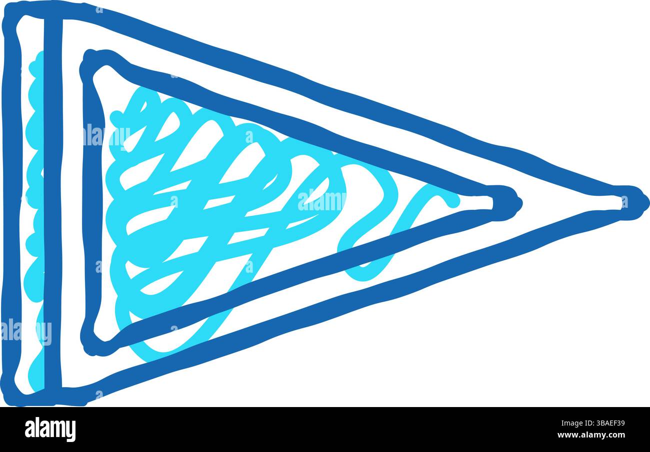 pennant flag map icon doodle illustration Stock Vector Image & Art - Alamy