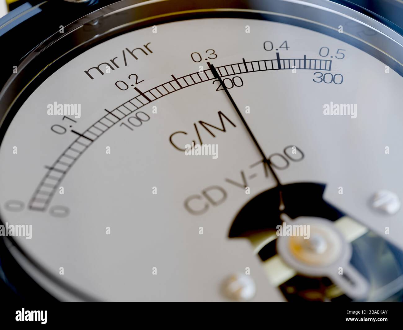 Iconic Cold Ware Era CD V-700 Geiger Counter - Closeup of the meter ...