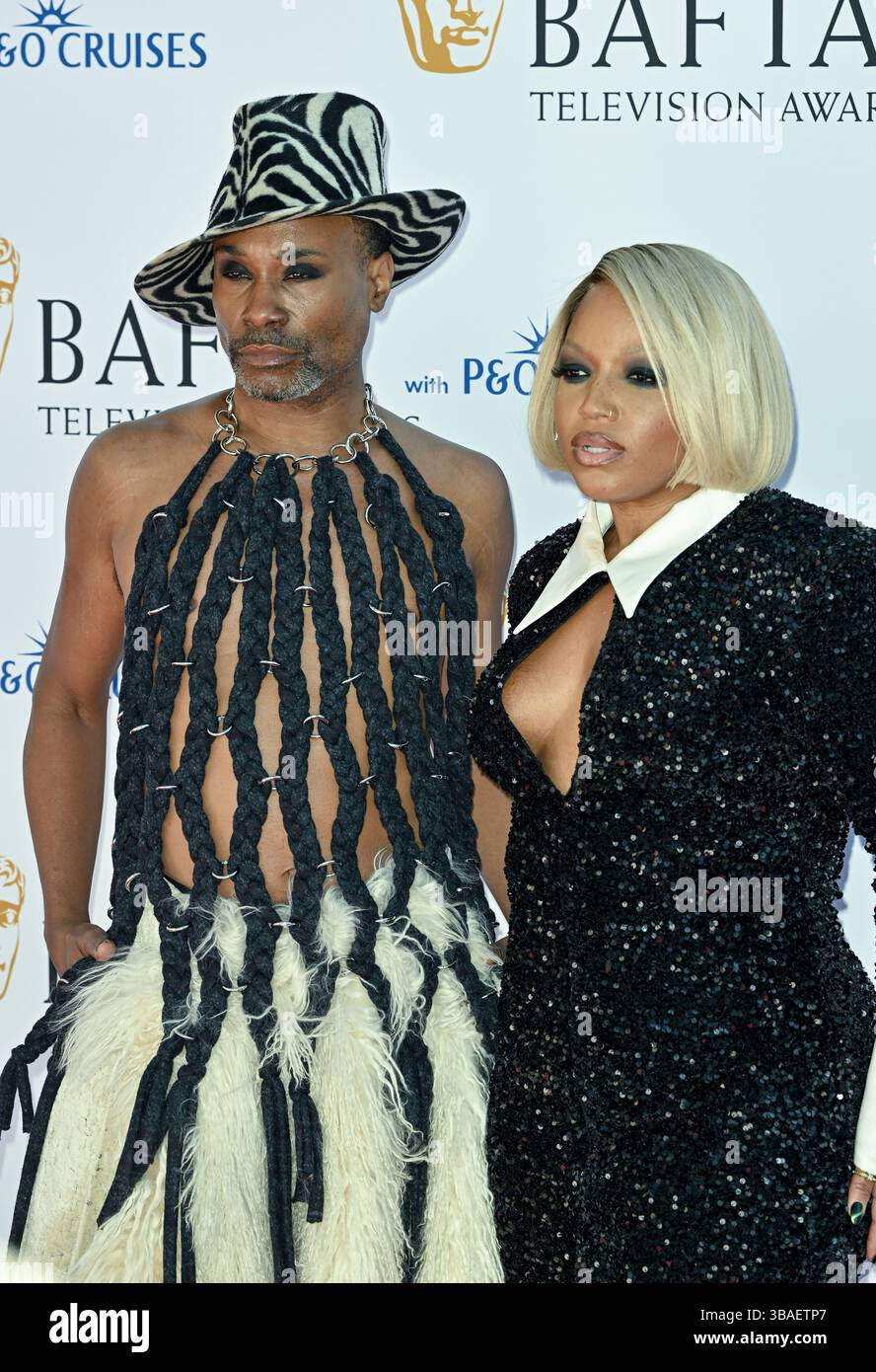 London, UK. 11th May, 2025. Billy Porter and Marisha Wallace arriving ...