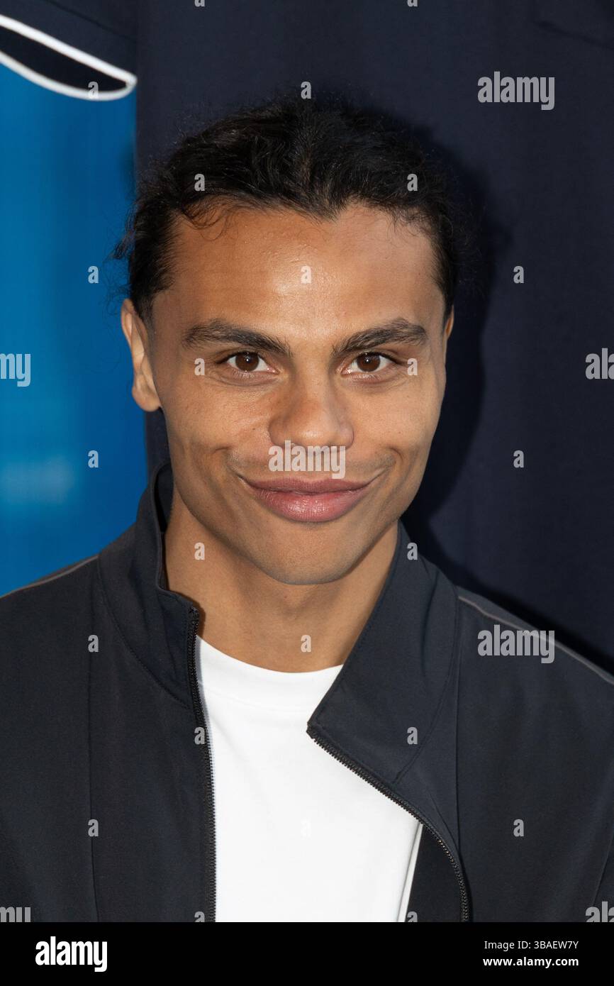 Paris, France. 12th May, 2025. Zakari Kunakey attends the Launch of ...