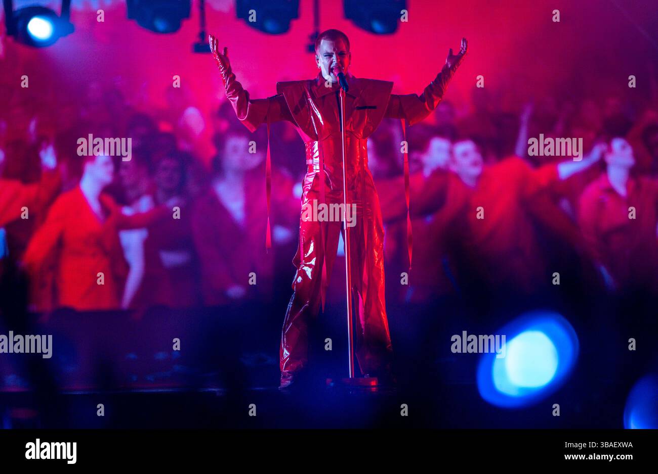 Basel, Switzerland. 12th May, 2025. Red Sebastian from Belgium with the ...