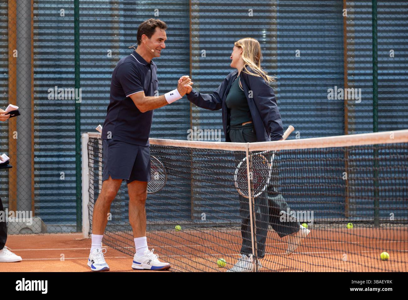 Paris, France. 12th May, 2025. Roger Federer and Guest attends the ...