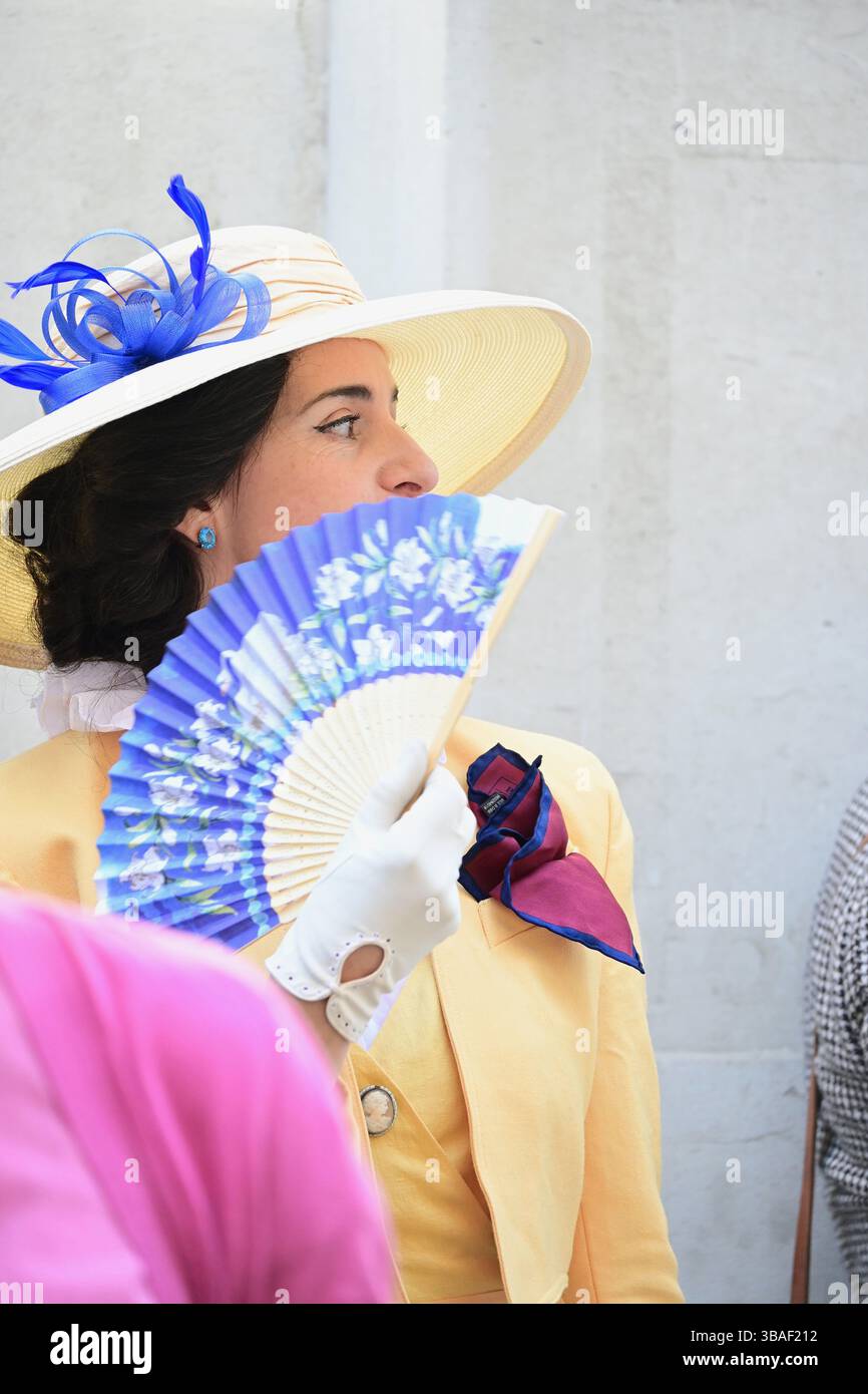 A participant in The Grand Flaneur Walk-2025, London, UK Stock Photo ...