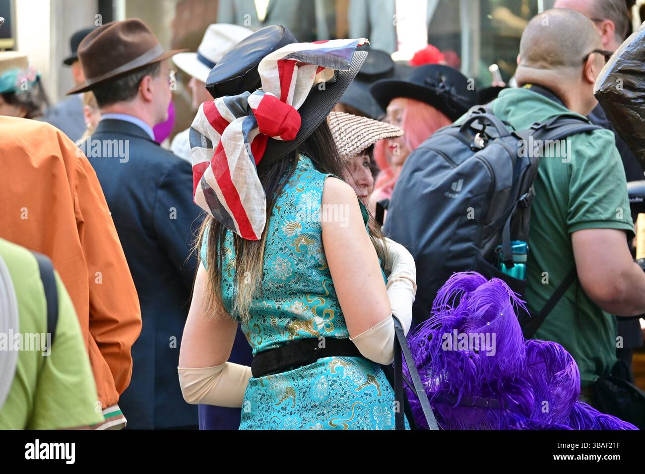 Participants in The Grand Flaneur Walk-2025, London, UK Stock Photo - Alamy