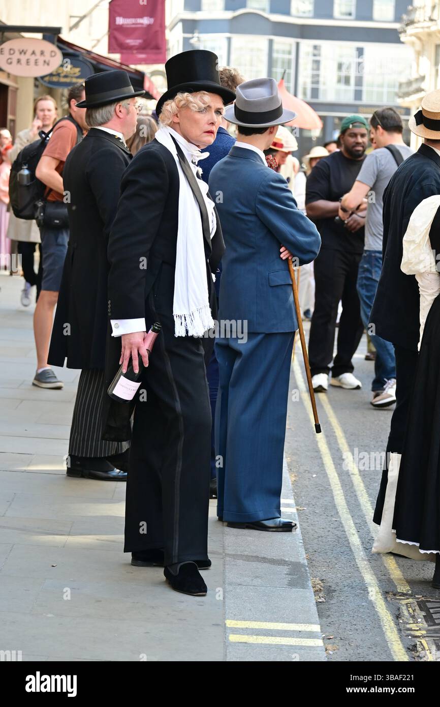 Participants in The Grand Flaneur Walk-2025, London, UK Stock Photo - Alamy