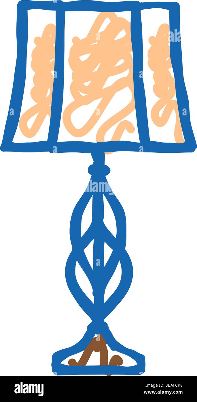 decor table lamp icon doodle illustration Stock Vector Image & Art - Alamy