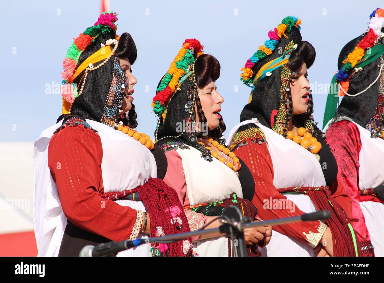 Kelaat Mgouna - Morocco. 05-05-2025. Moroccan Berber women dancing and ...