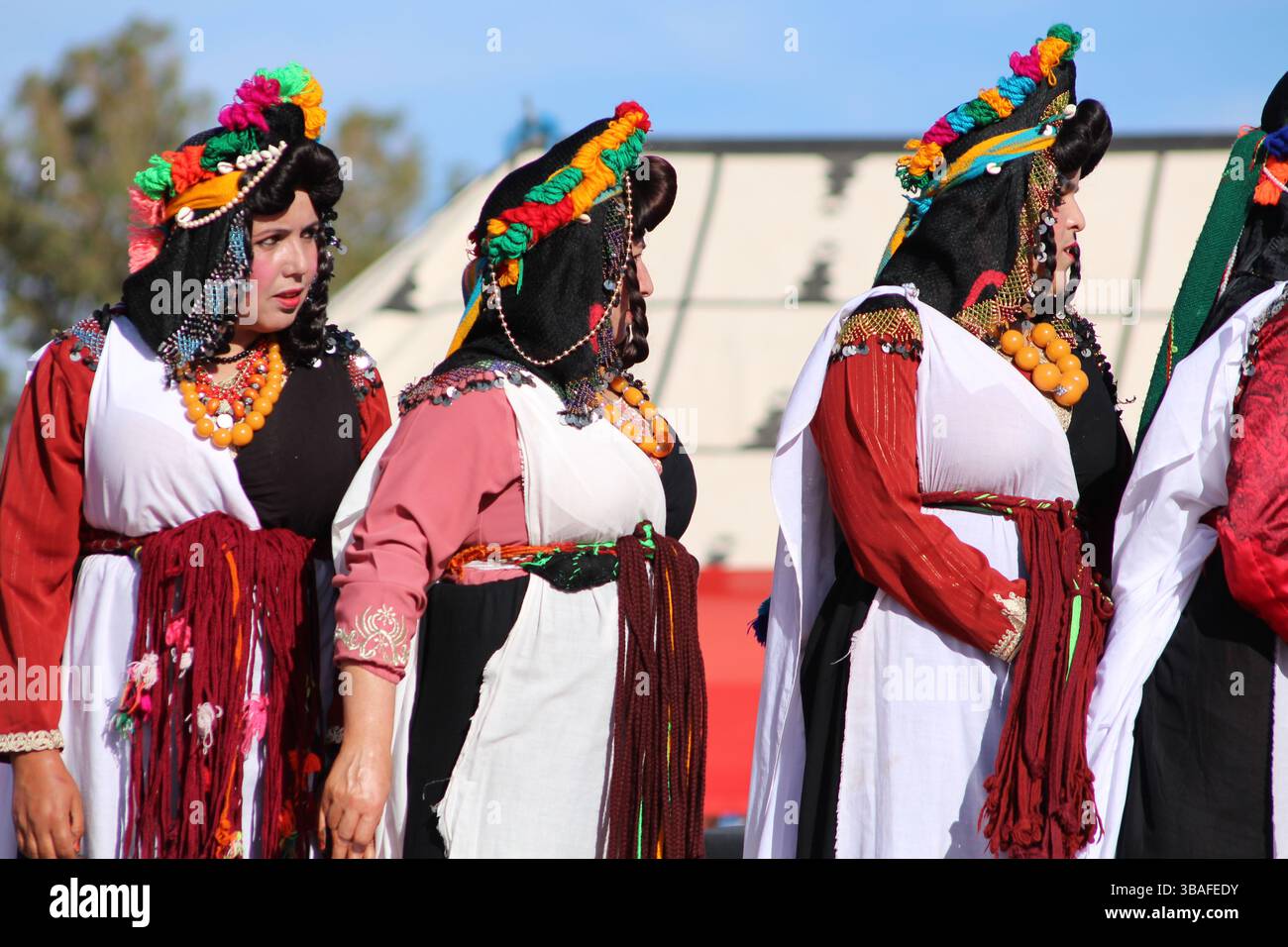 Kelaat Mgouna - Morocco. 05-05-2025. Moroccan Berber women dancing and ...