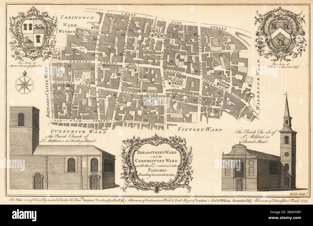 Breadstreet Ward and Cordwainers Ward with their Divisions into ...