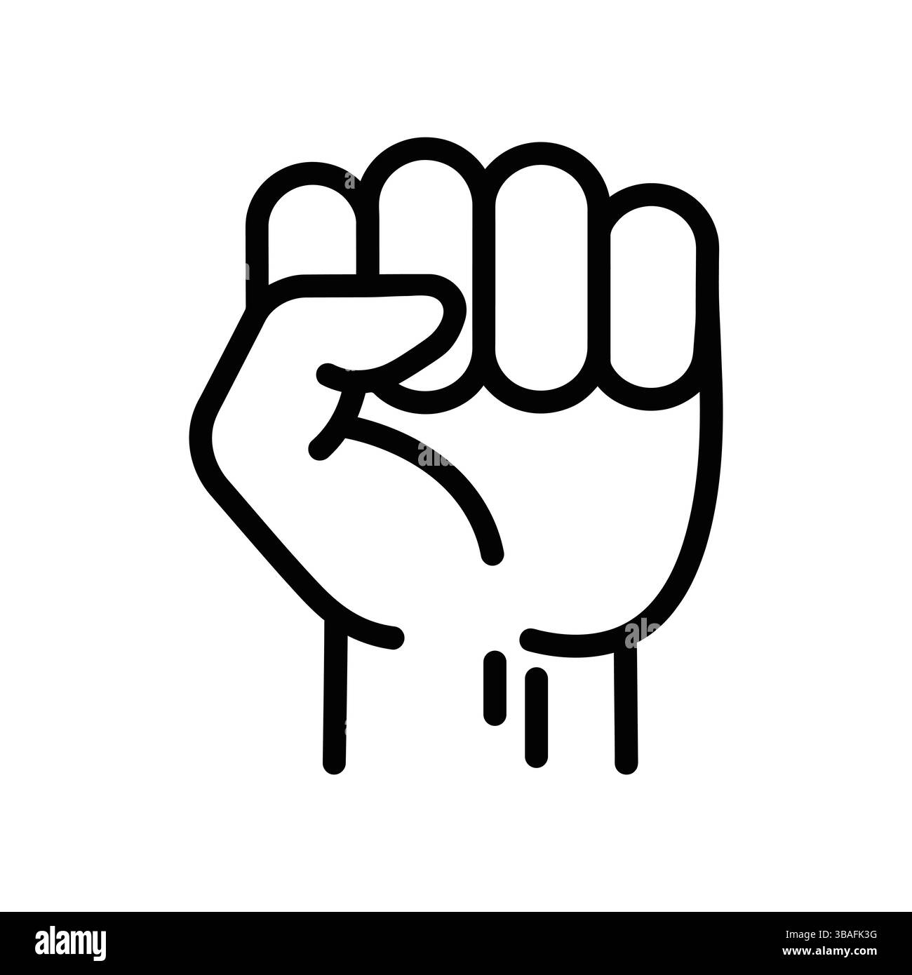 Fist male hand. Protest symbol. Power sign. Fist logo. Raised fist ...