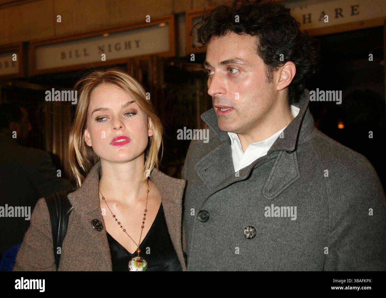 Alice Eve and Rufus Sewell attend the opening night of David Hare's new ...