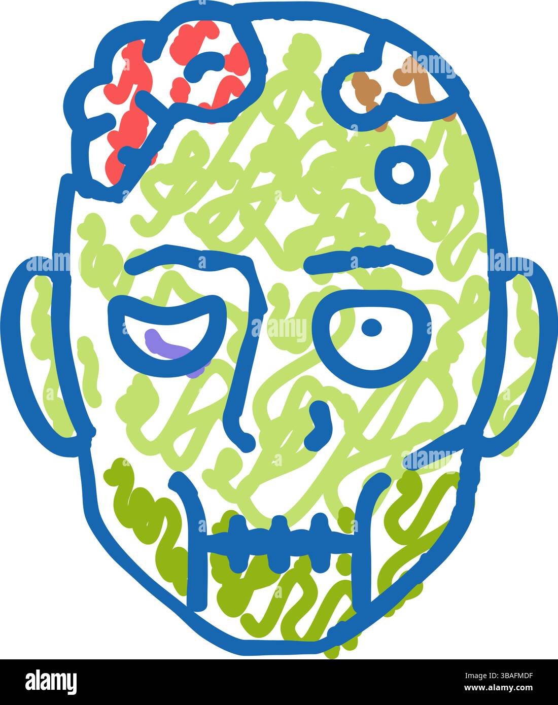 zombie dead icon doodle illustration Stock Vector Image & Art - Alamy