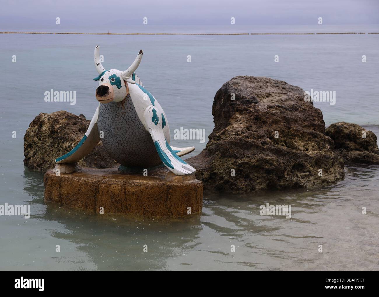 Fake sea monster in a children's sea playground Stock Photo - Alamy