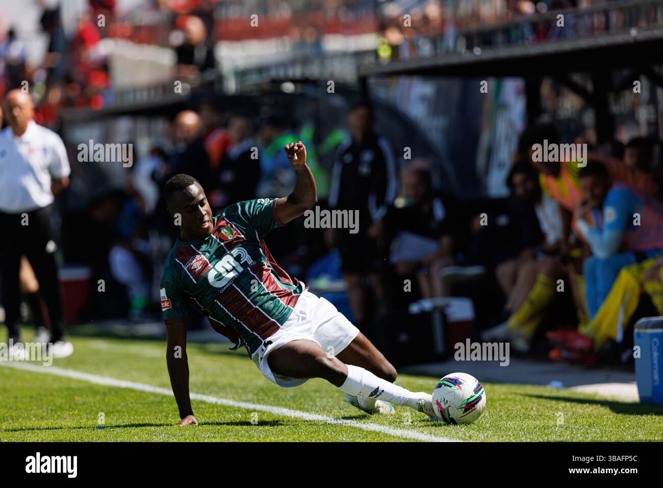 Nilton Varela seen during Liga Portugal game between teams of CF ...