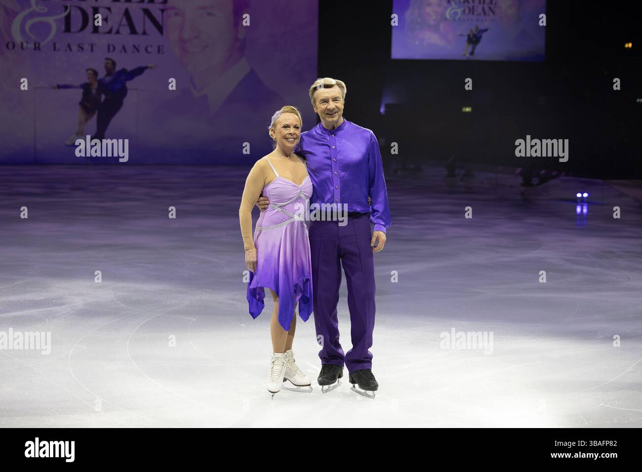 Torvill & Dean skate on the eve of their farewell tour at a photocall ...