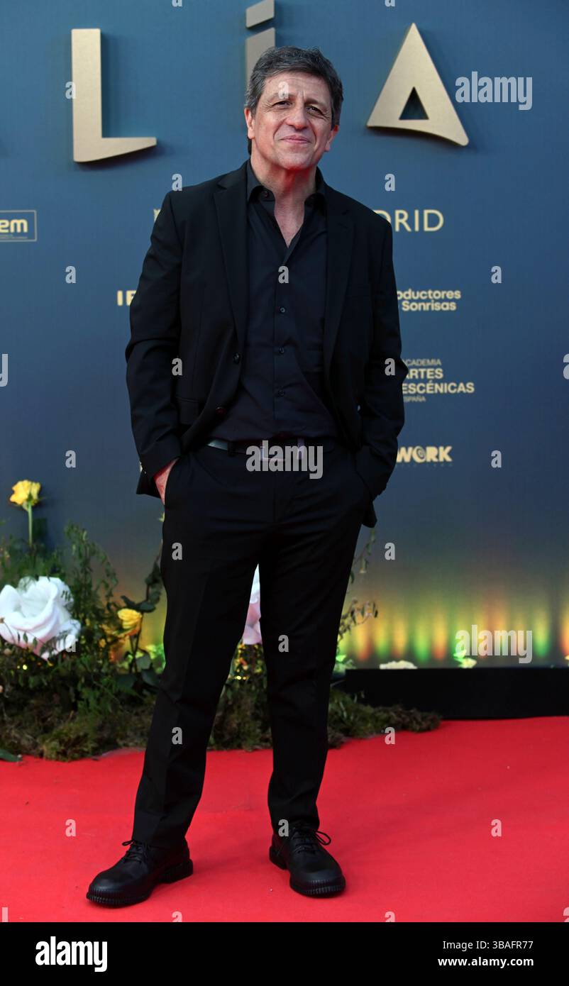 David Lorente during the red carpet of the Talía Awards of the Academy ...