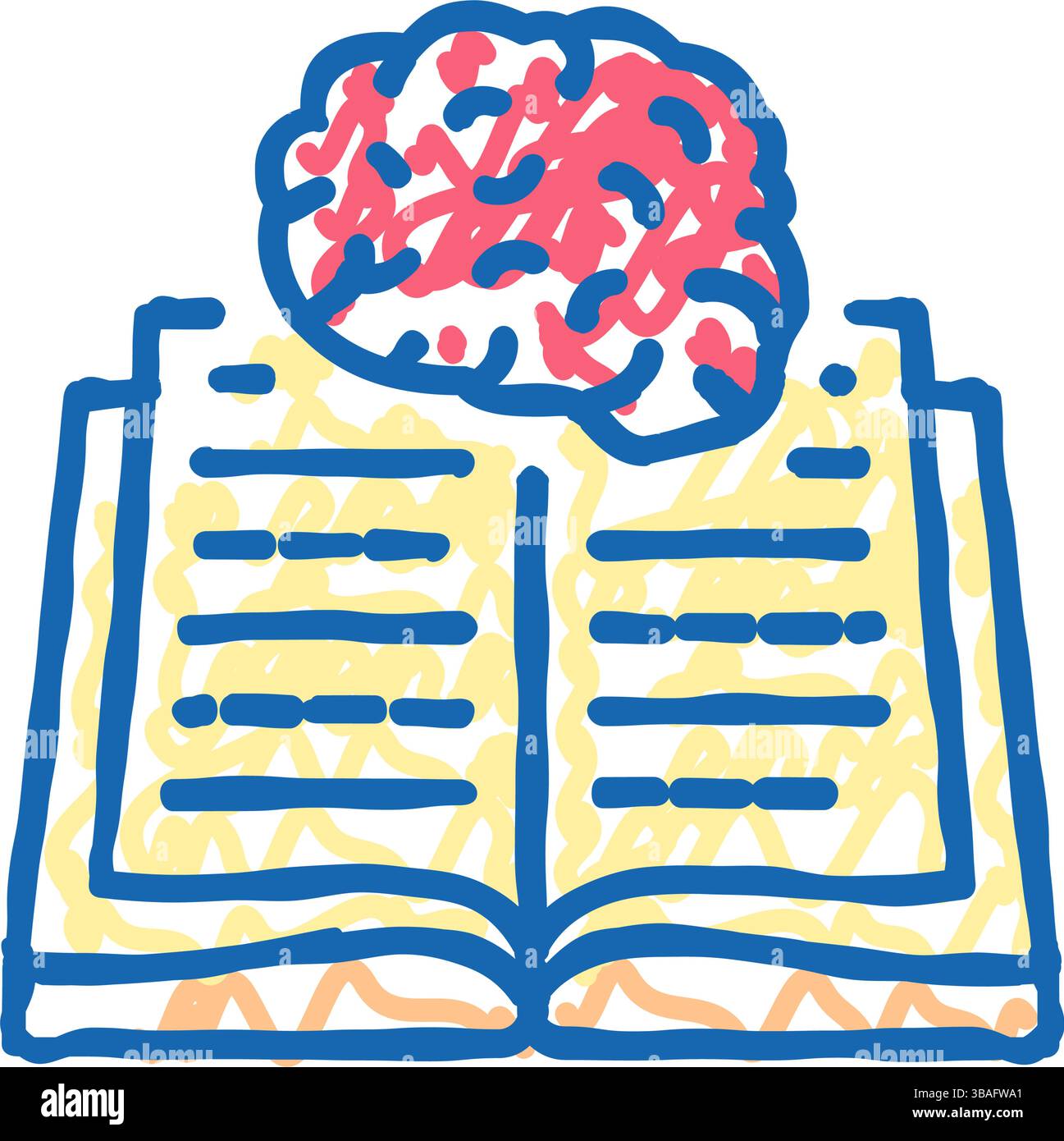 education brain icon doodle illustration Stock Vector Image & Art - Alamy