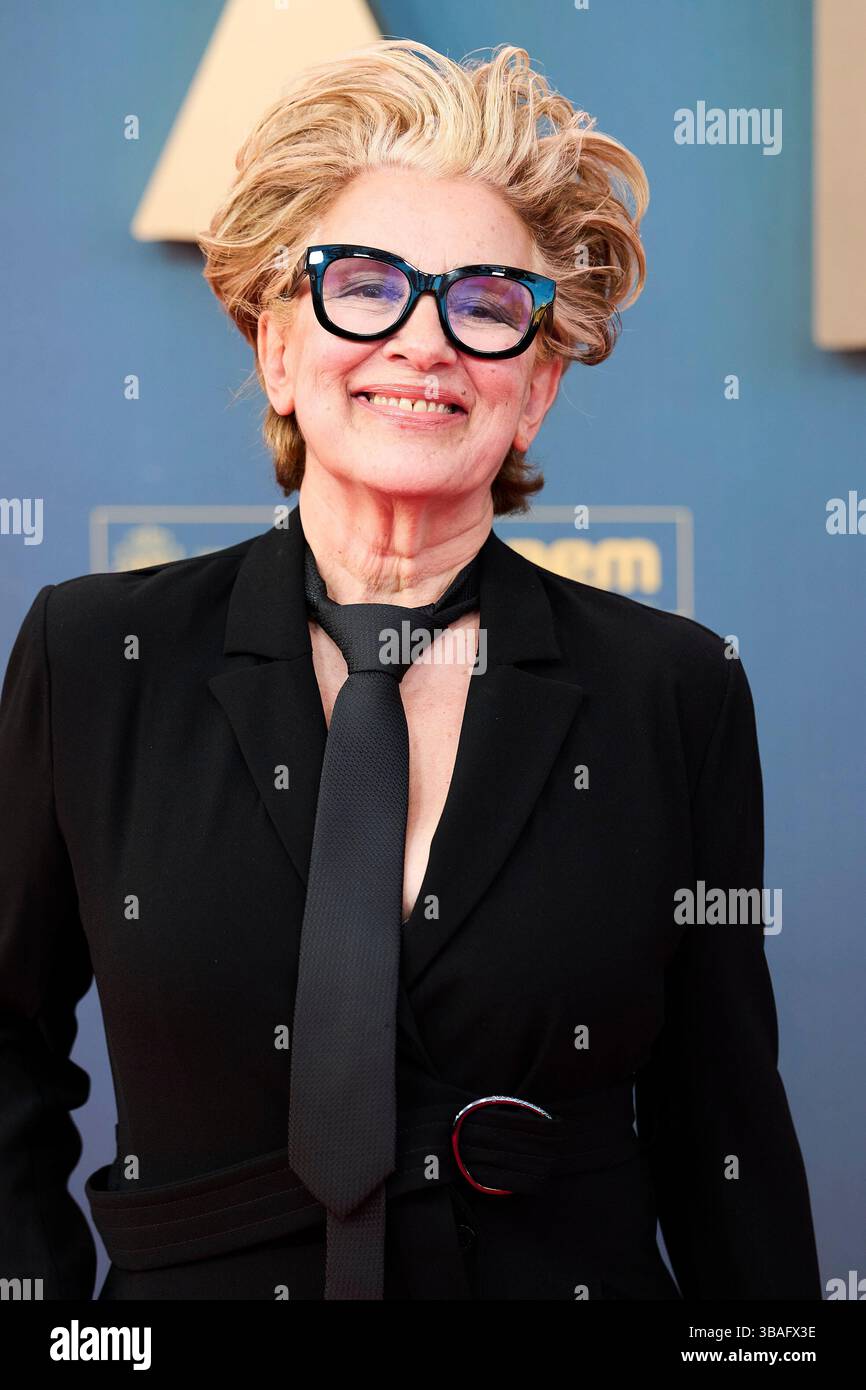 Isabel Ordaz attends Talia Awards 2025 red carpet at Fernando Fernan ...