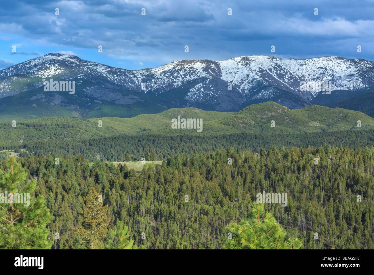 casey peak (left) and high peak (right) in the elkhorn mountains near ...