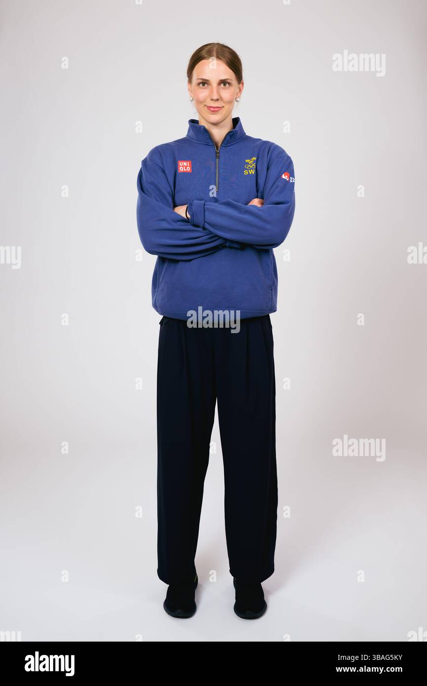 Ice hockey athlete Ida Karlsson of, Sweden. , . poses for a portrait ...