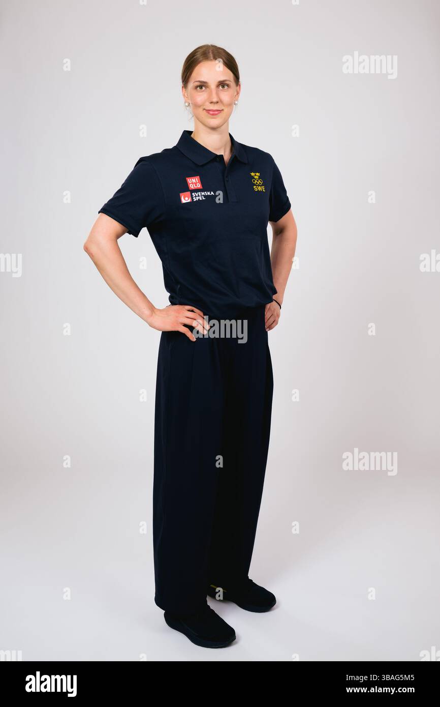 Ice hockey athlete Ida Karlsson of, Sweden. , . poses for a portrait ...