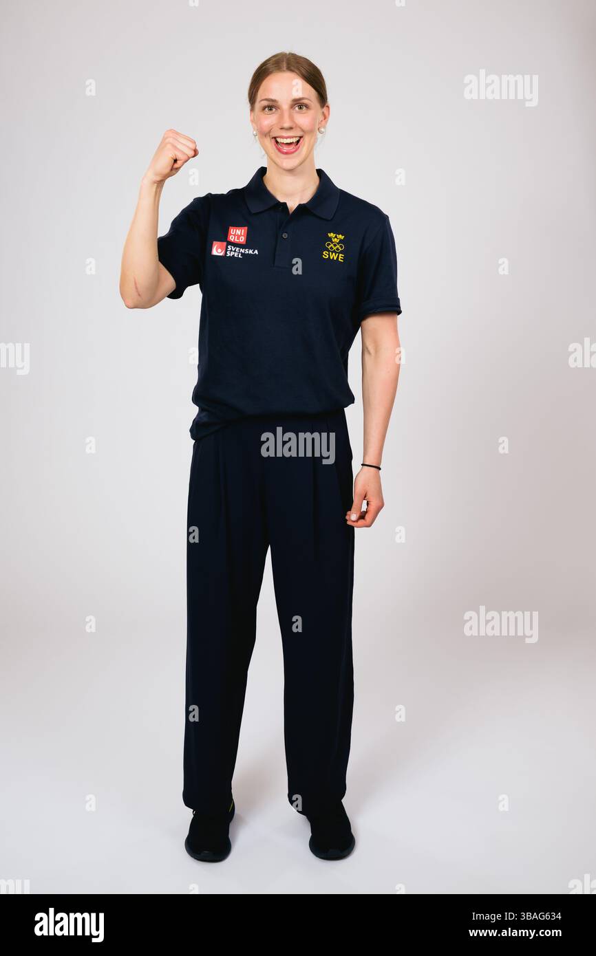 Ice hockey athlete Ida Karlsson of, Sweden. , . poses for a portrait ...