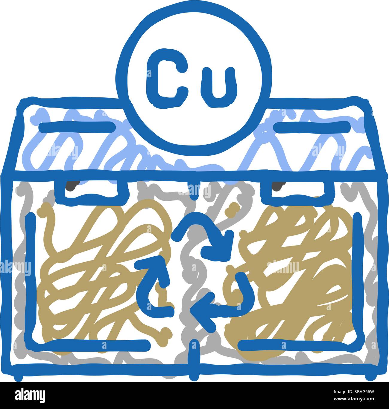 recycle copper icon doodle illustration Stock Vector Image & Art - Alamy