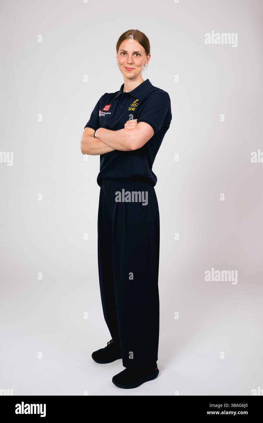 Ice hockey athlete Ida Karlsson of, Sweden. , . poses for a portrait ...