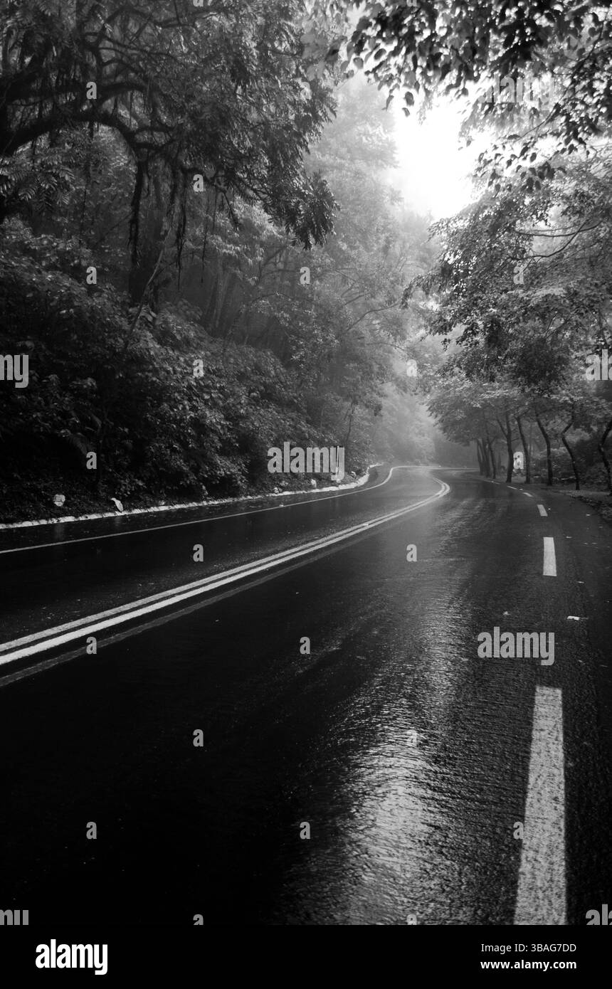 Rainy weather rain day Black and White Stock Photos & Images - Alamy