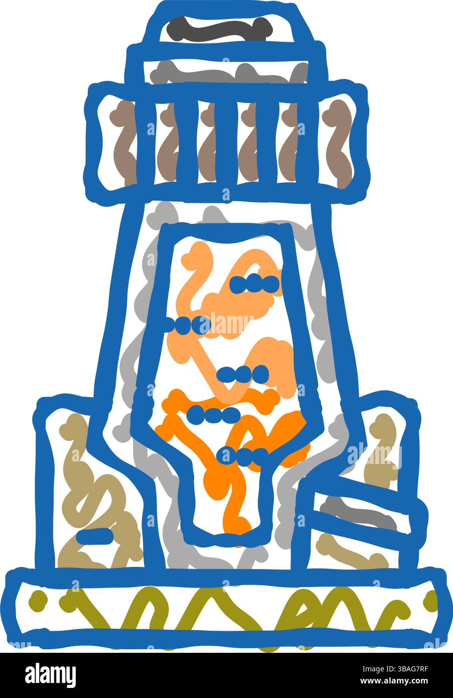 oxide ore processing copper icon doodle illustration Stock Vector Image ...