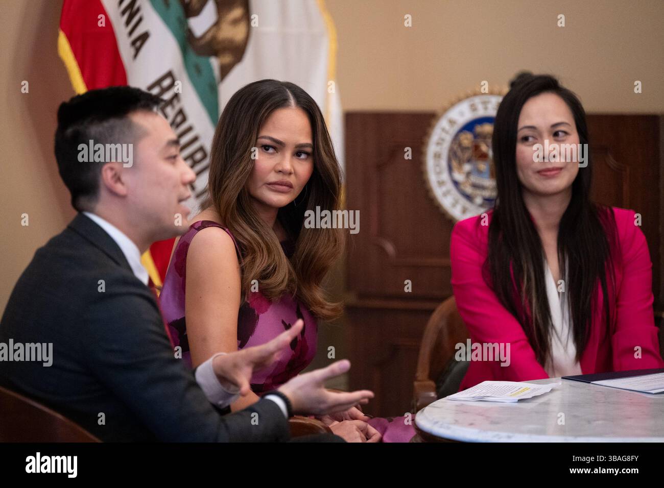 Sacramento, Ca, USA. 12th May, 2025. Assemblymembers Alex Lee and ...