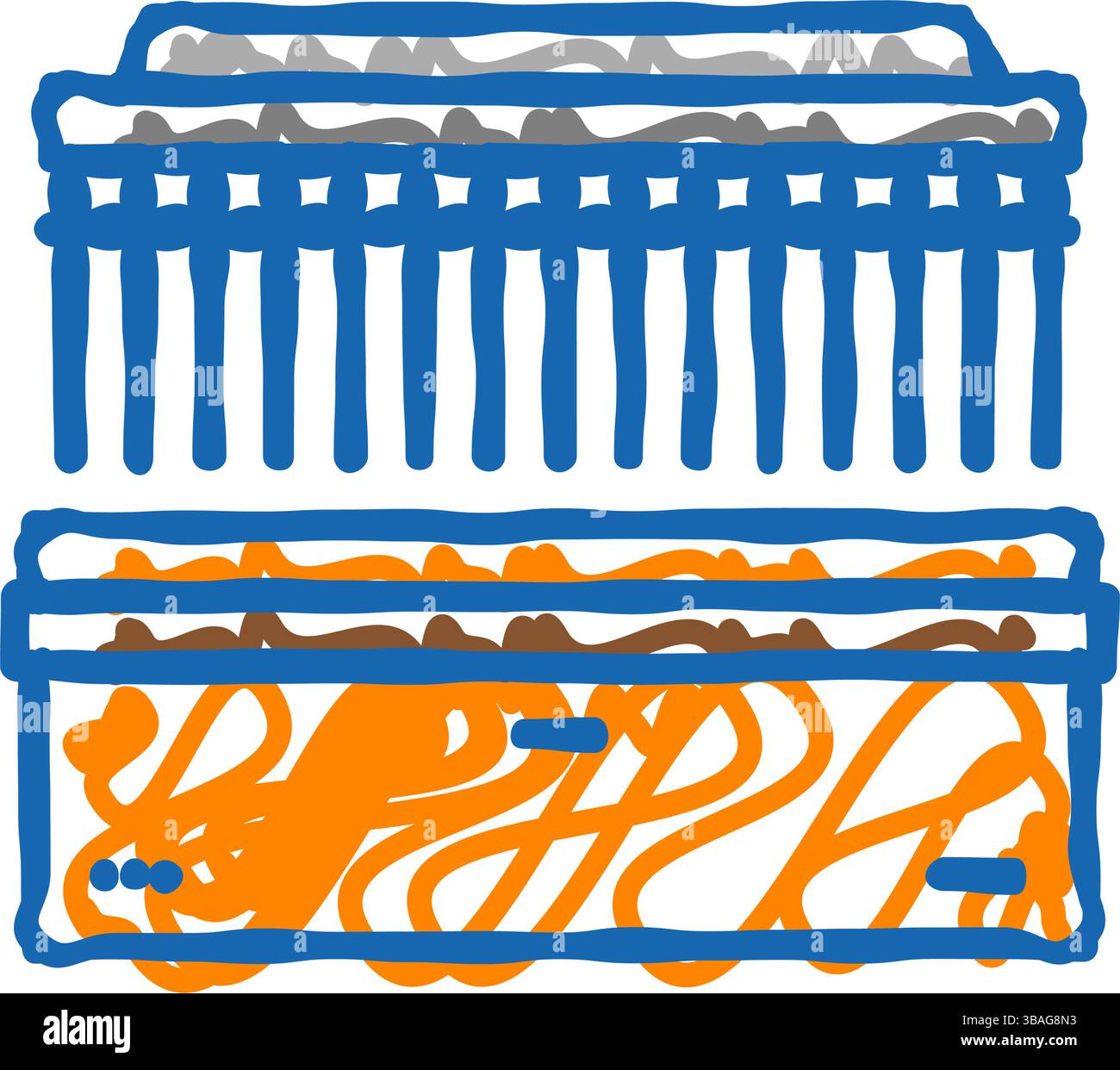 copper cathodes produces icon doodle illustration Stock Vector Image ...