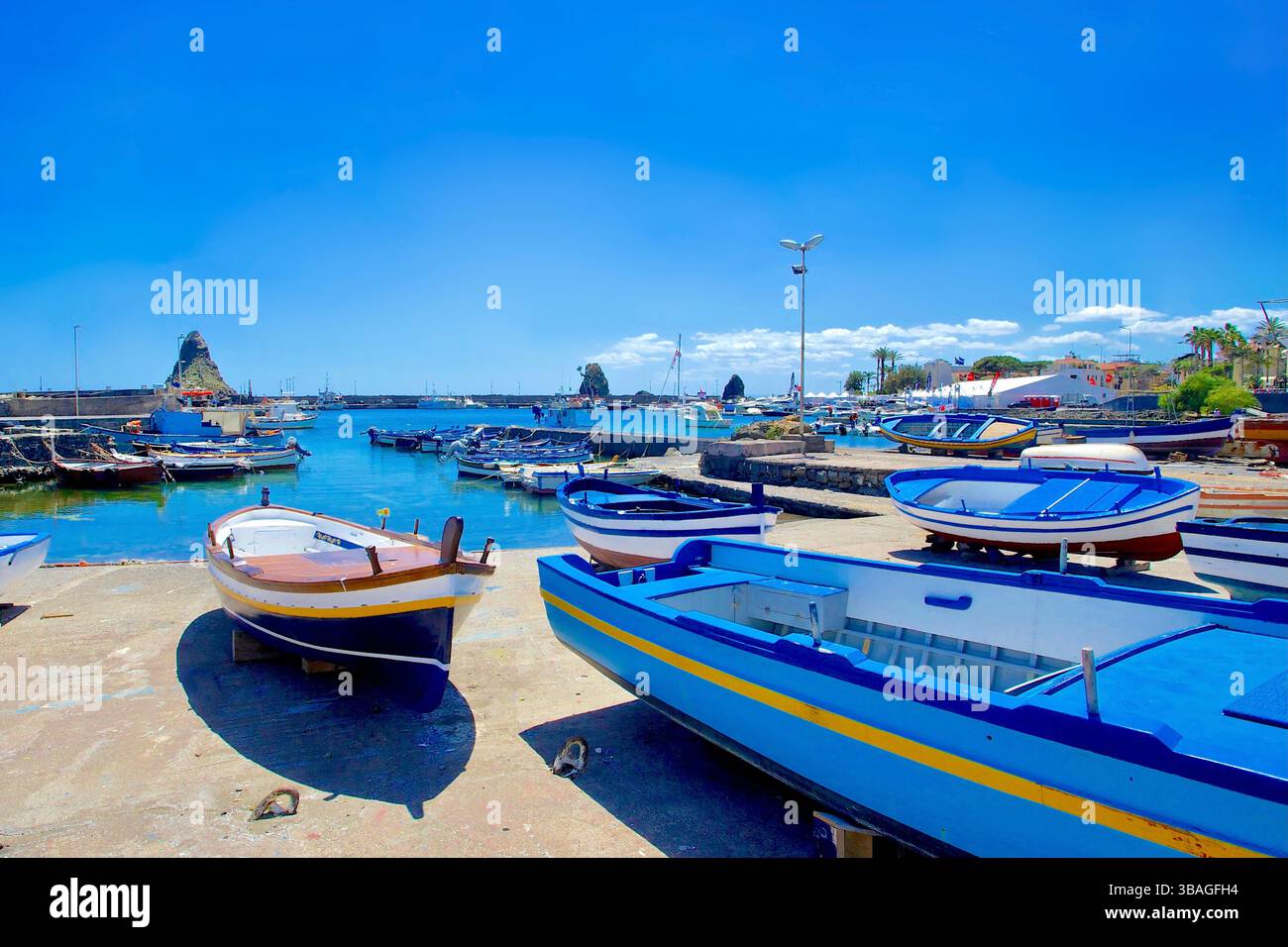 Port of Aci Trezza, Aci Trezza, Aci Castello, Catania, Sicily, Italy ...