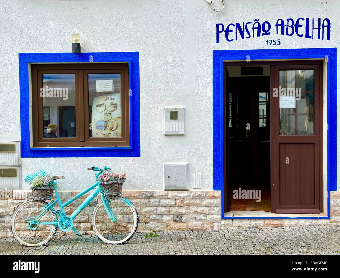 Small hotel, Porto Covo, Portugal Stock Photo - Alamy