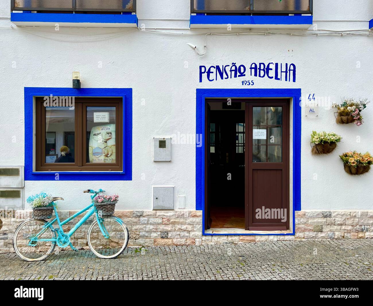 Small hotel, Porto Covo, Portugal Stock Photo - Alamy