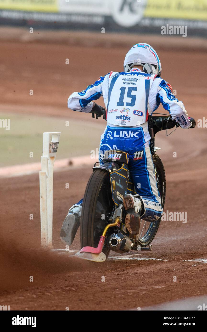 National Speedway Stadium, Manchester, UK. Monday 12th May 2025.Anders ...
