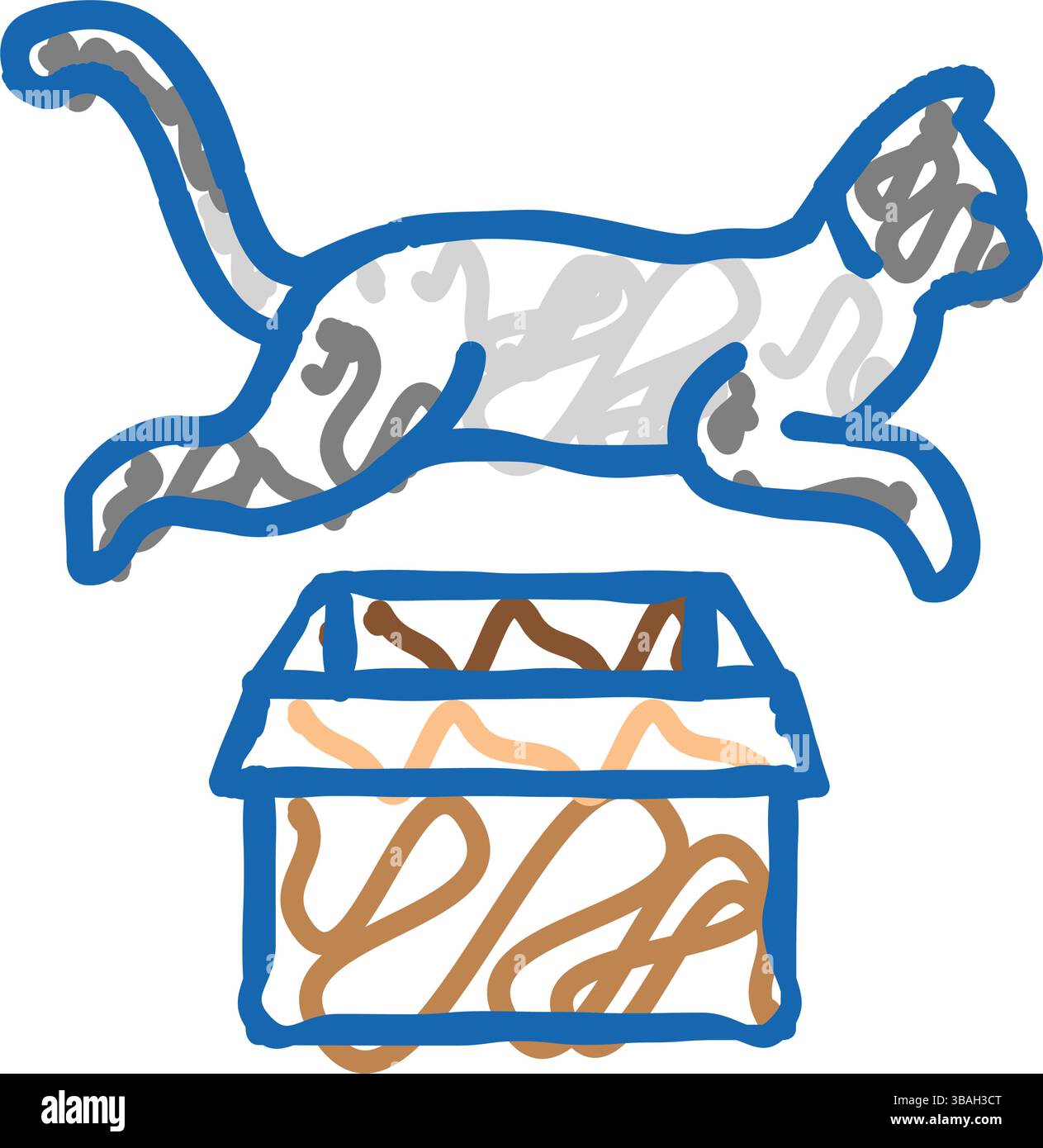 above preposition english icon doodle illustration Stock Vector Image ...