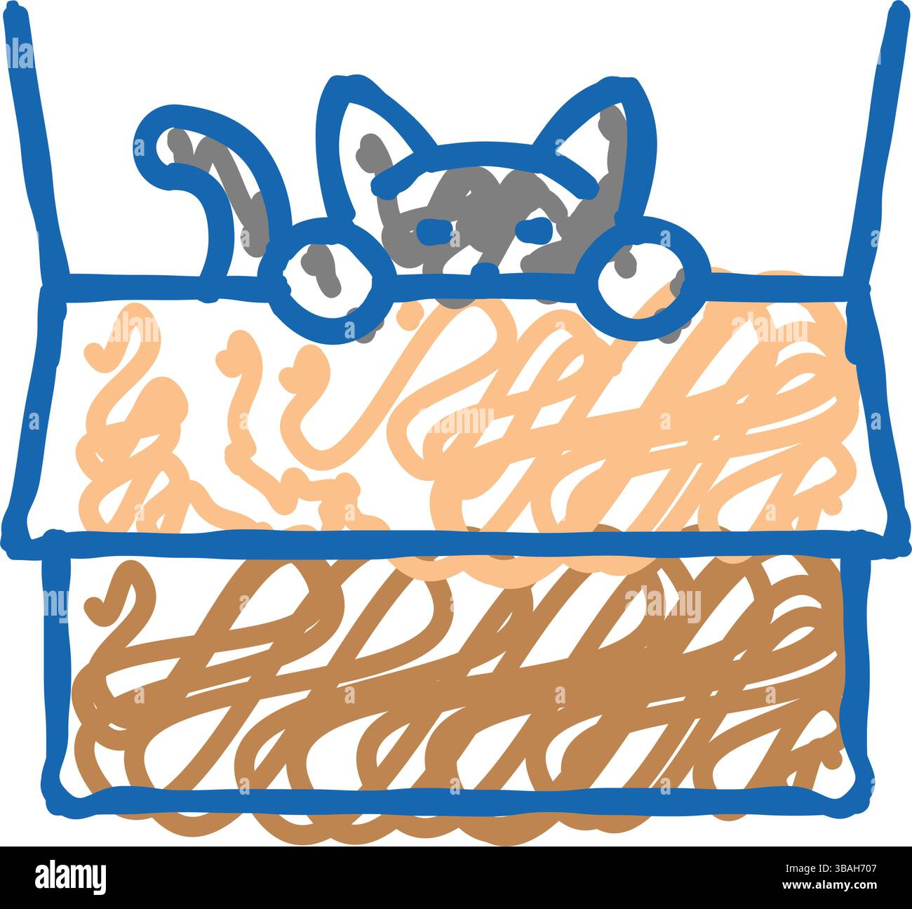 inside preposition english icon doodle illustration Stock Vector Image ...