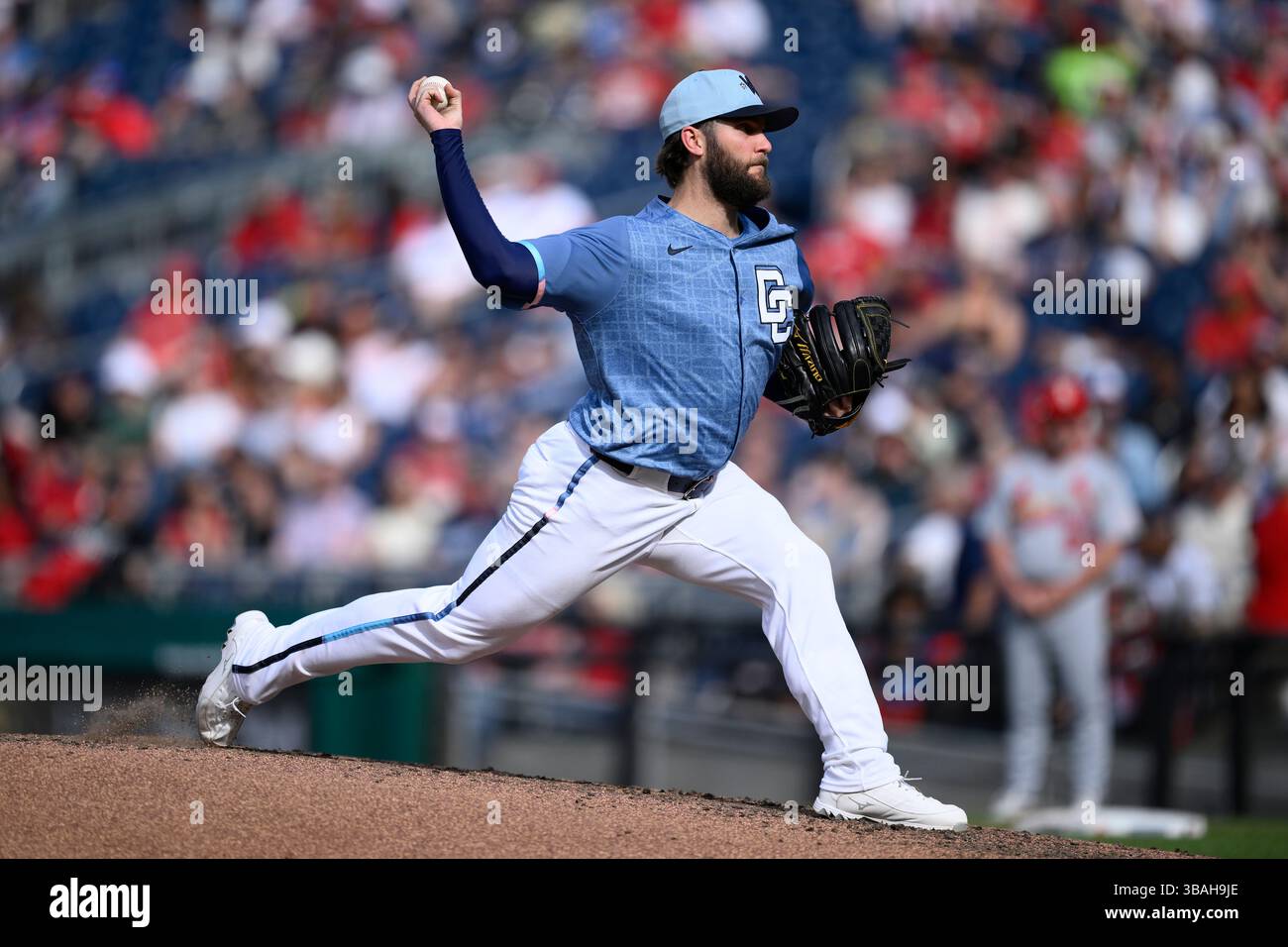 Washington Nationals starting pitcher Trevor Williams (32) in action ...