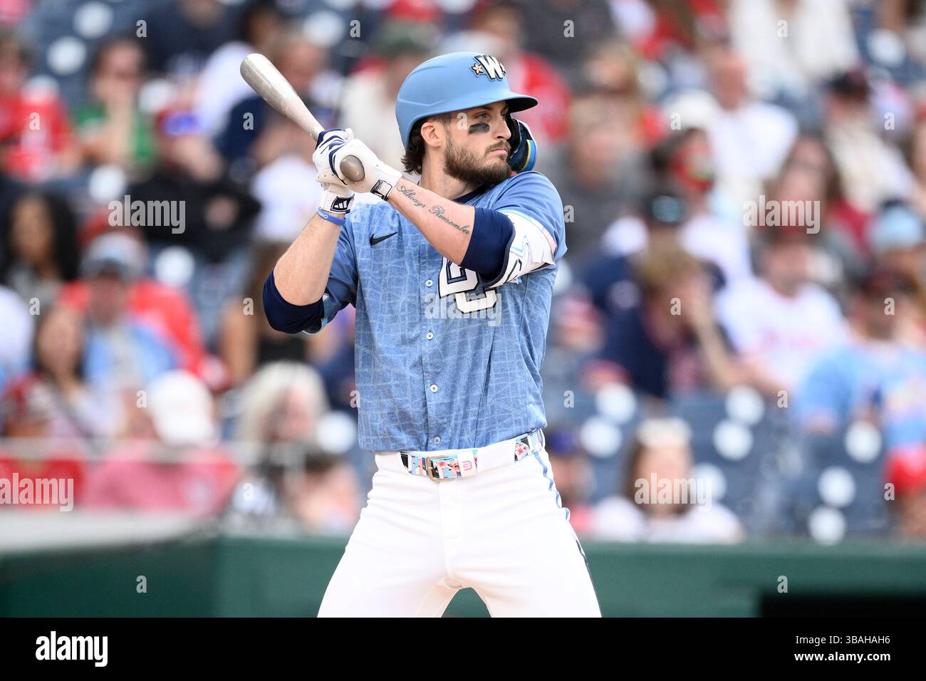 Washington Nationals' Dylan Crews in action during a baseball game ...