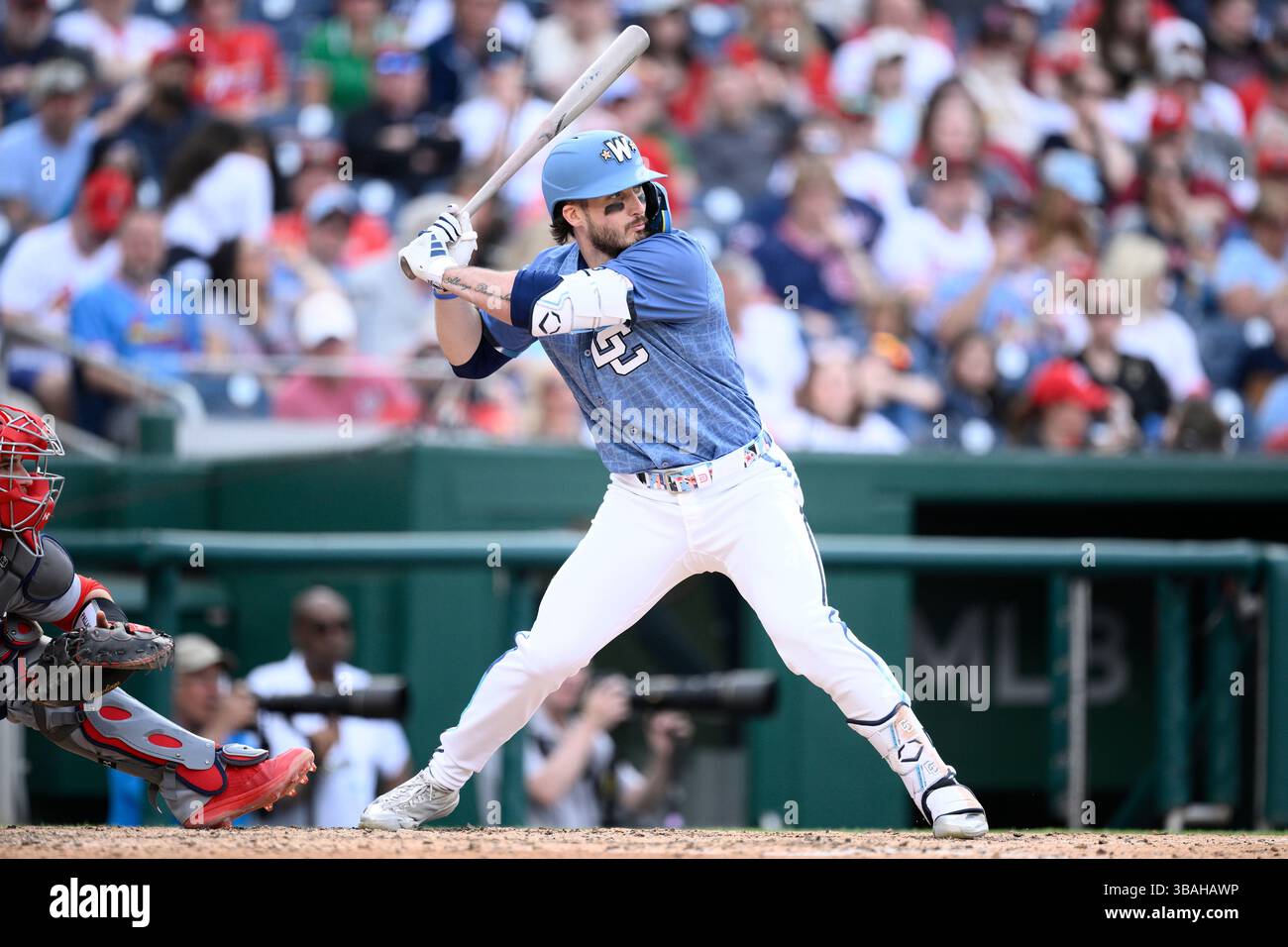 Washington Nationals' Dylan Crews in action during a baseball game ...