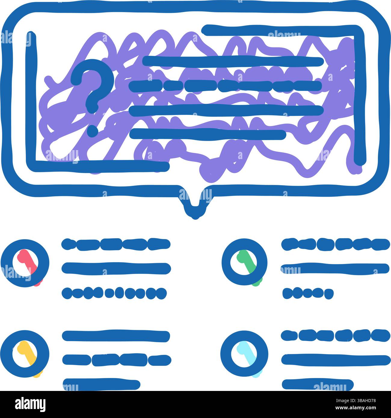 survey customer testimonial icon doodle illustration Stock Vector Image ...